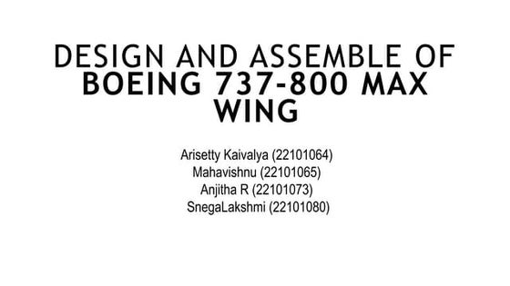 Mass, Aerodynamic balancing &control surface construction in aircraft | PPT