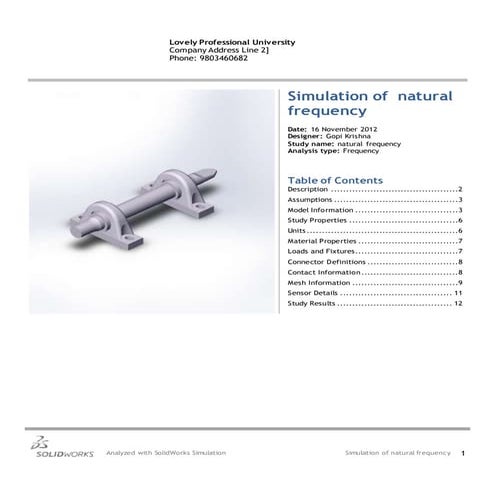 natural frequency-natural frequency-1 | DOCX | Physics | Science