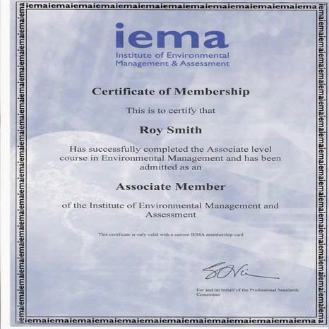 Associate IEMA | PDF