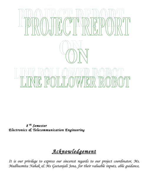 Line follower robot | PPTX