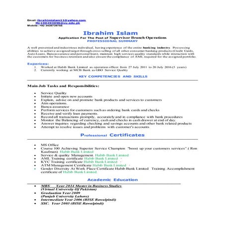ibrahim islam CV | DOCX