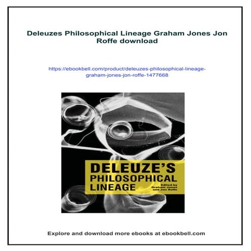 Deleuzes Philosophical Lineage Graham Jones Jon Roffe | PDF