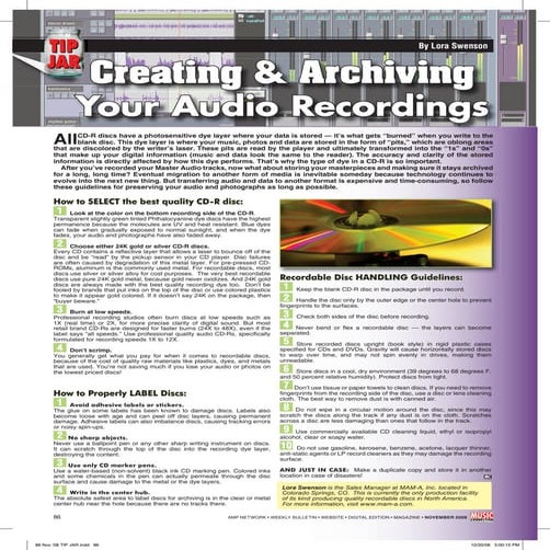 Archiving on CD-Rs | PDF