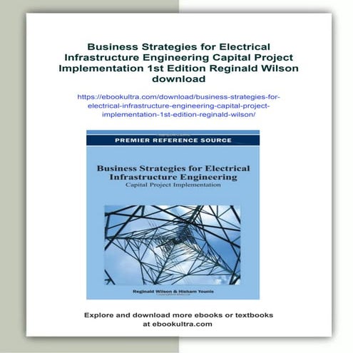 Business Strategies for Electrical Infrastructure Engineering Capital ...