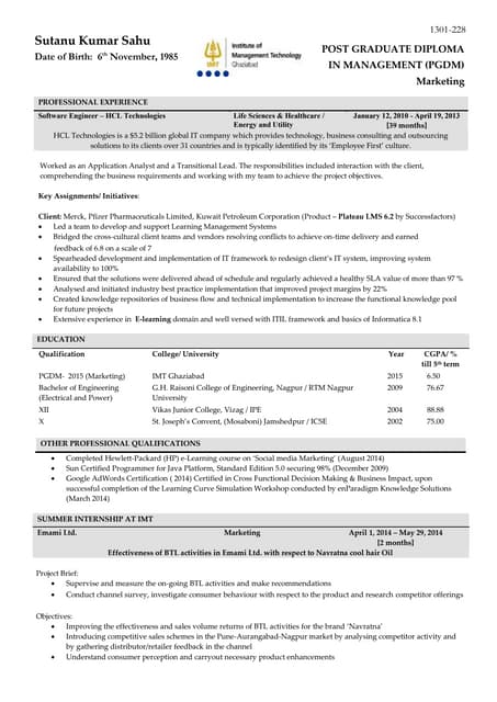 Cv template by kgp | PDF