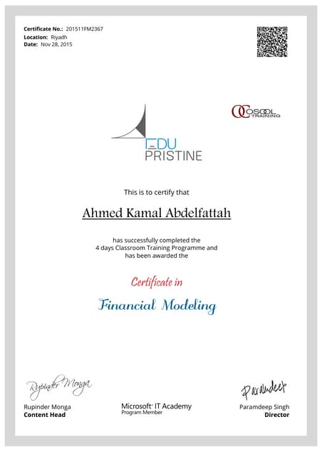 SCM Certificate | PPT