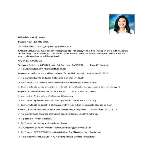 Updated Resume | ODT