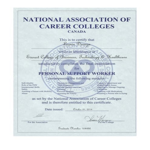 NACC Certificate | PDF