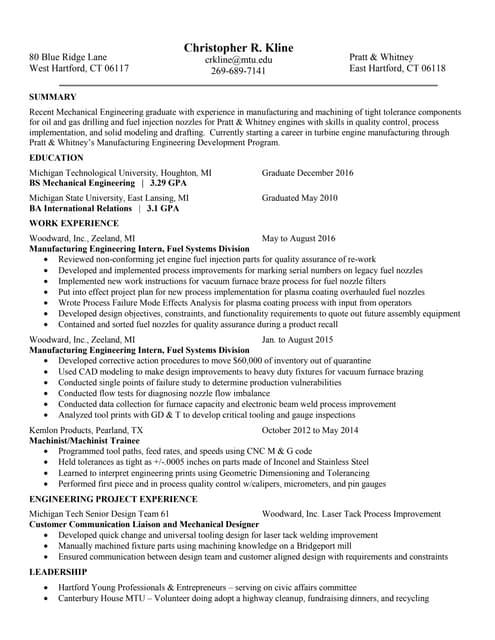 Stout, Christopher Resume | PDF
