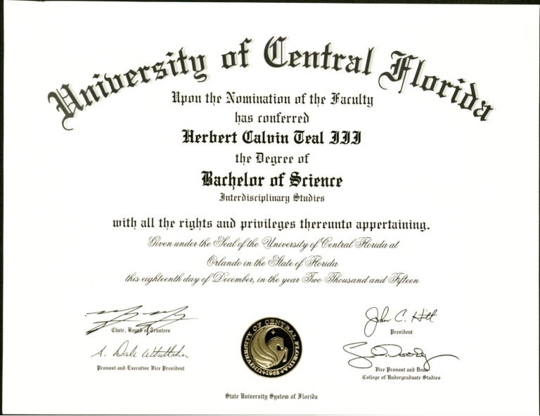 UCF Bachelors Of Science Degree For H Teal ucf-bachelors-of-science-degree-for-h-teal