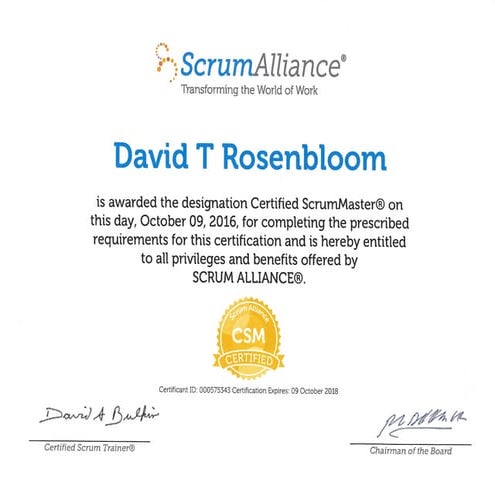 CSM Certification | PPT