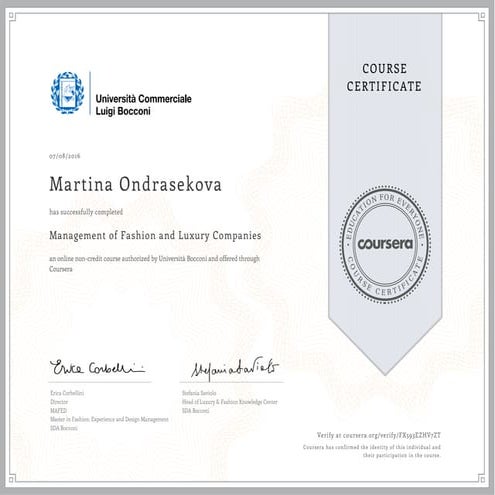 Coursera Certificate | PDF
