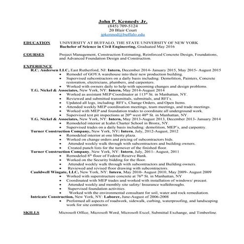 John_Kennedy_Jr_Resume | PDF