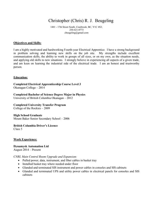 Resume Revised | PDF
