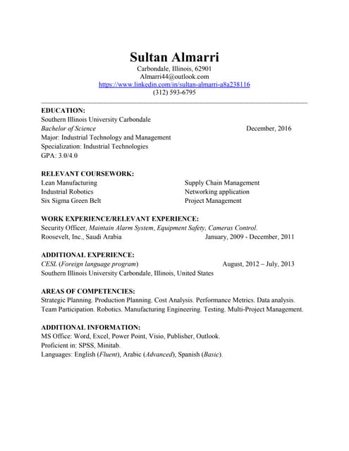 Personal Resume | PDF