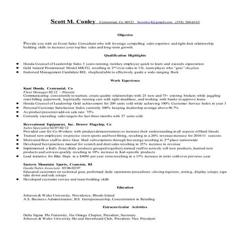 Braden Johnson Resume - August 2015 | DOCX