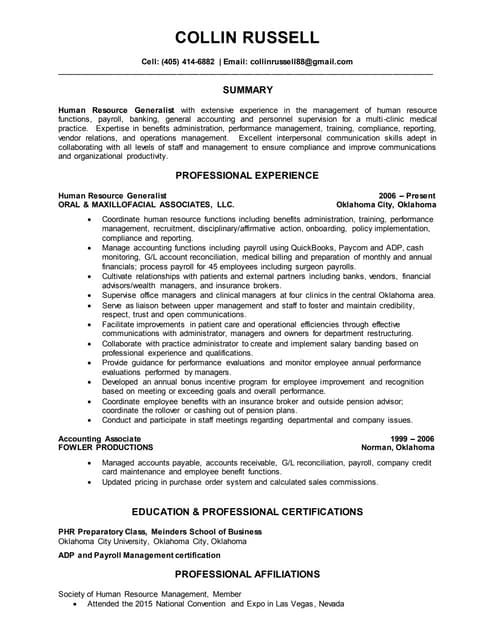 Comprehensive Resume | PDF