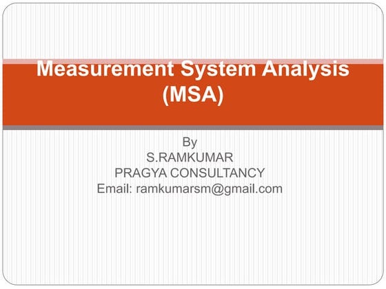 10. measurement system analysis (msa) | PPT