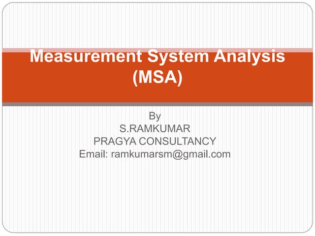 Msa attribute study | PPTX