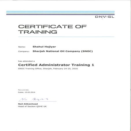 training certificate | PDF