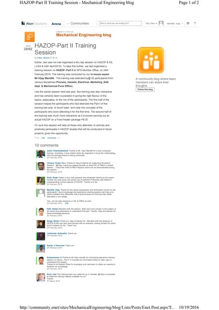 Hazop Workshop | PDF