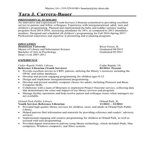 2020 Professional Resume | PDF