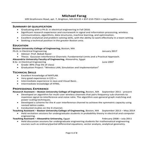 Brief Profile | DOC