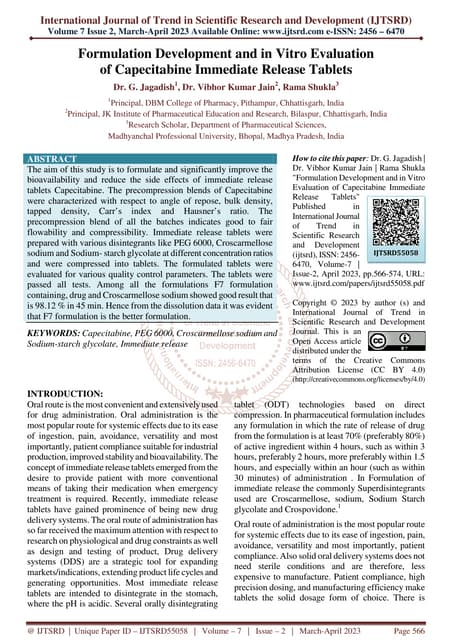 Review on “Mouth Dissolving Tablet as Fast Dissolving Drug Delivery System” | PDF
