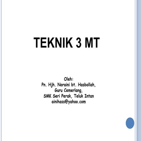 3 Minit Terakhir dalam PdP (3MT) | PPT