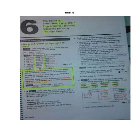 Pronunciation unit 6 | DOCX