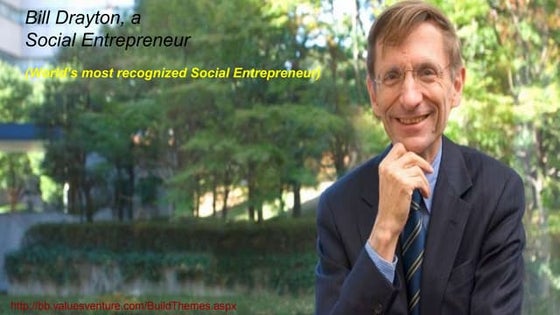 Bill drayton the social entrepreneur | PPT
