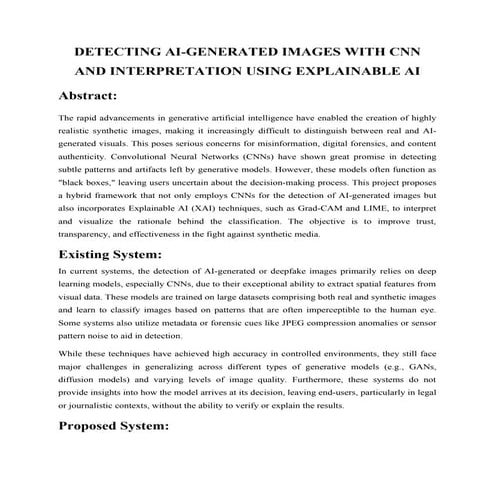 74.DETECTING AI-GENERATED IMAGES WITH CNN AND INTERPRETATION USING ...