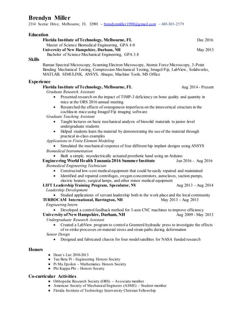 Brendyn Miller presentations