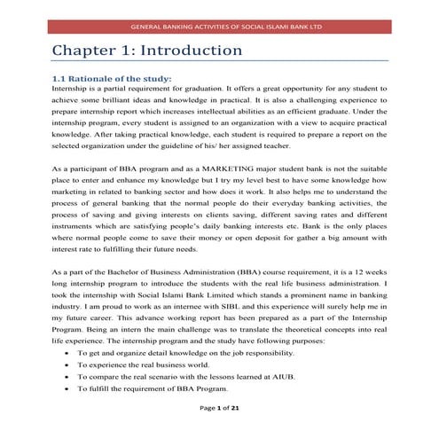 Final Report Chapter 1-5 | PDF | Business Banking & Finance | Business