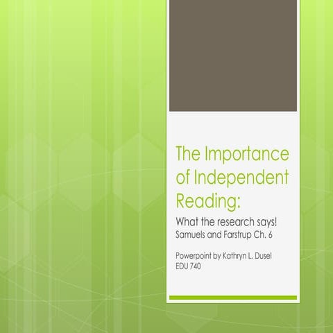 740 independent reading | PPT