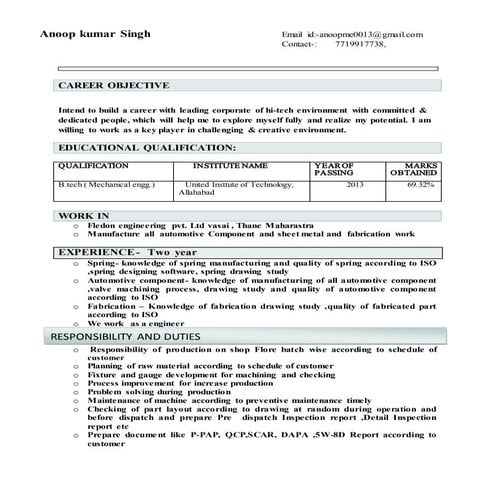 Anoop - Copy | DOCX | Business and Finance