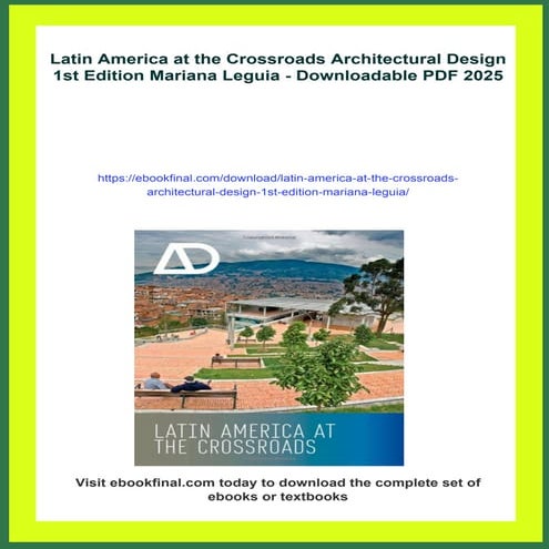 Latin America at the Crossroads Architectural Design 1st Edition ...