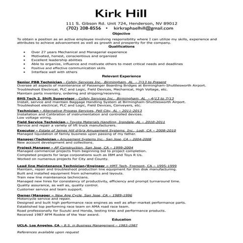 Resume 2015 | DOCX