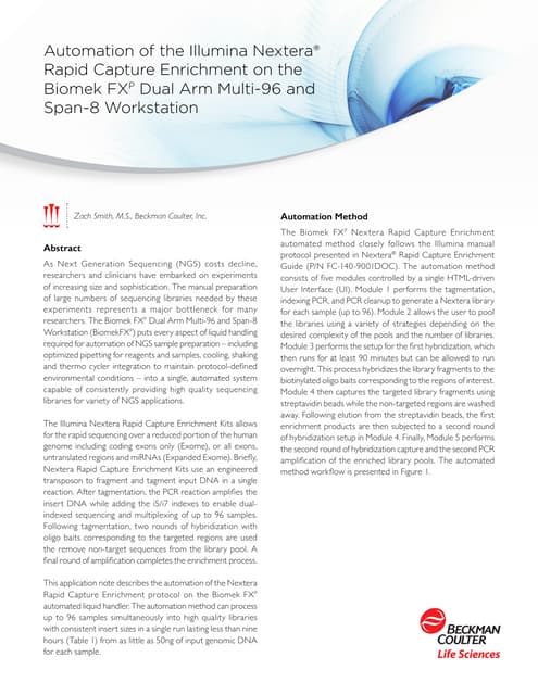 NEBNext Ultra Directional RNA Library Kit for Illumina NGS_Biomek FXP…