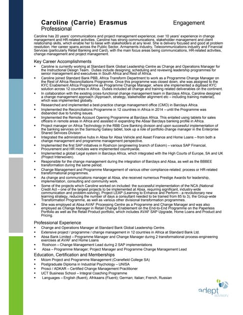 Professional Profile_Ananda_IBM | PPT