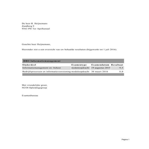uitslag moduleopdrachten | PDF | Technology & Computing