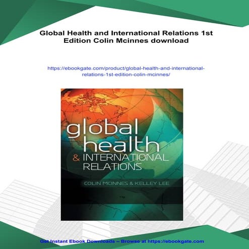 Global Health and International Relations 1st Edition Colin Mcinnes | PDF