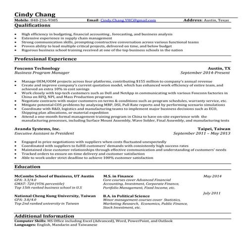 Cindy Resume | PDF