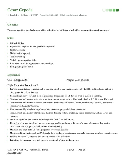 Structures Mechanic Resume | PDF