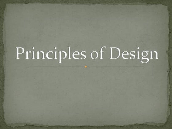 PRINCIPLES OF COMPOSITION | PPS