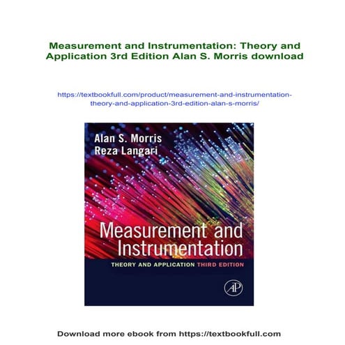 Measurement and Instrumentation: Theory and Application 3rd Edition Alan S. Morris | PDF