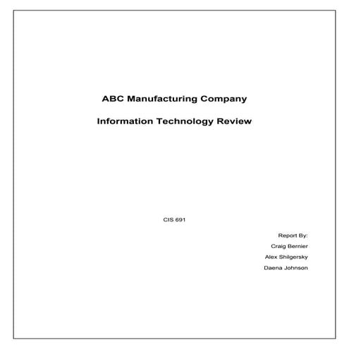 Information Technology Capstone Final Paper | PDF