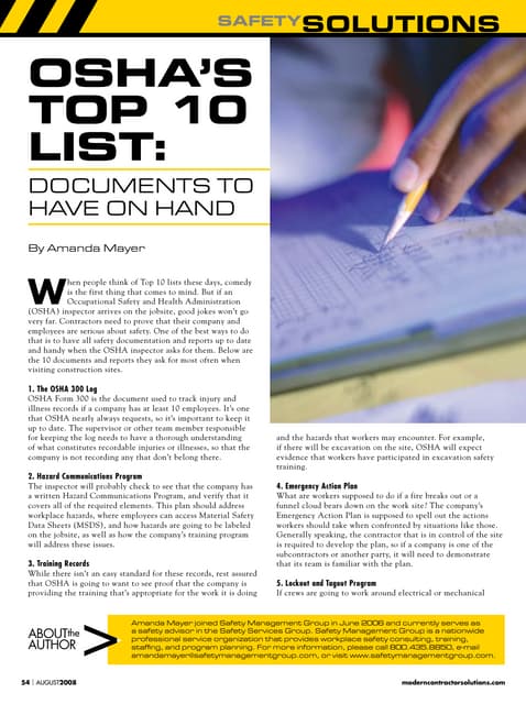 The 10 commandments of workplace safety show | PPSX