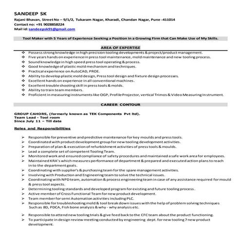 SANDEEP SK _ CV | DOCX