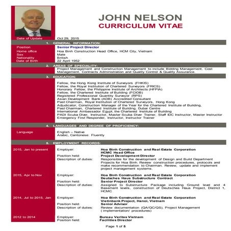 John Nelson CV 29 Oct 2015 | DOCX